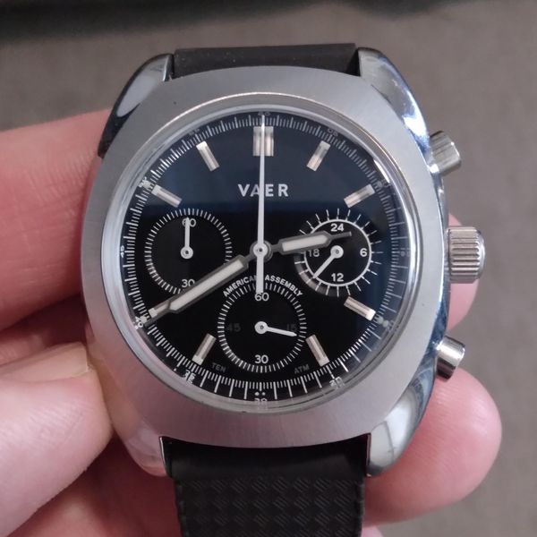 [WTS] Vaer R1 USA Racing Chronograph - Black 38mm | WatchCharts Marketplace