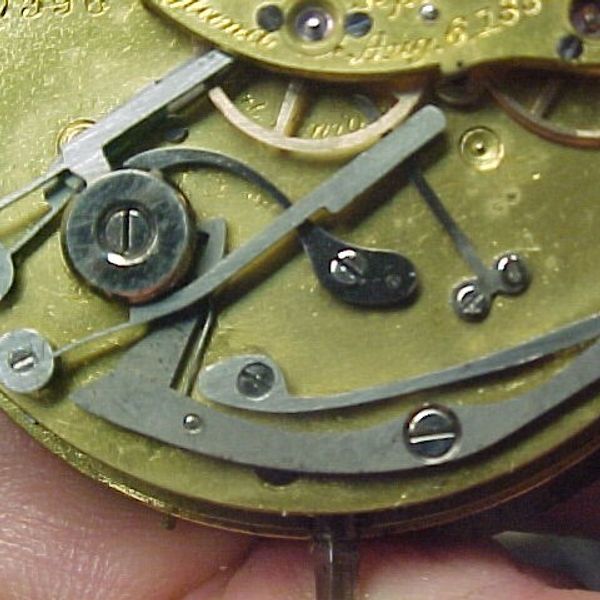 Waltham 14S 13J Chronograph Hunter Lever Set Gilt Movement ...