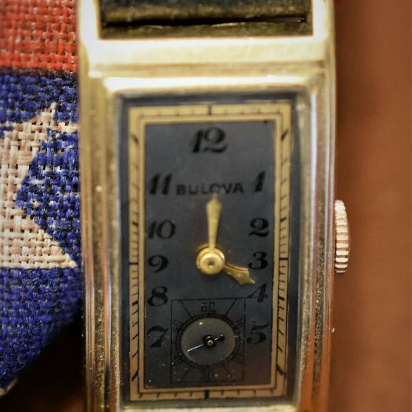 1940's Bulova Long Curvex Style with Adjusted 17 Jewel 7AP movement ...