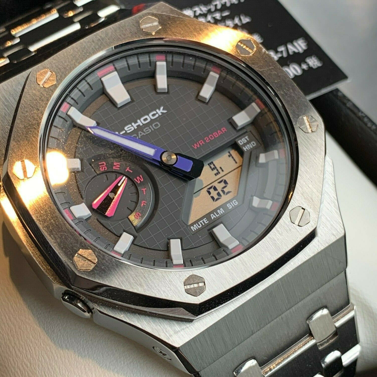 CUSTOM FULL METAL CASIO G SHOCK GSHOCK GA 2100 GA2100 CASIOAK CARBON ...