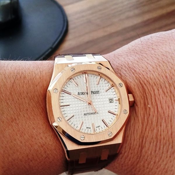 FS: Audemars Pigues Royal Oak 15450or H series Rose Gold 37mm $19,500 ...