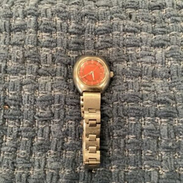 Vintage Seiko Hi-Beat 2205-0349 17 Jewels Automatic Ladies Watch Red ...