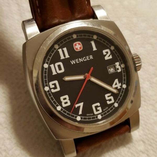 Wenger 7297X/T Stainless Steel Quartz Watch, Swiss Military PARTS OR ...