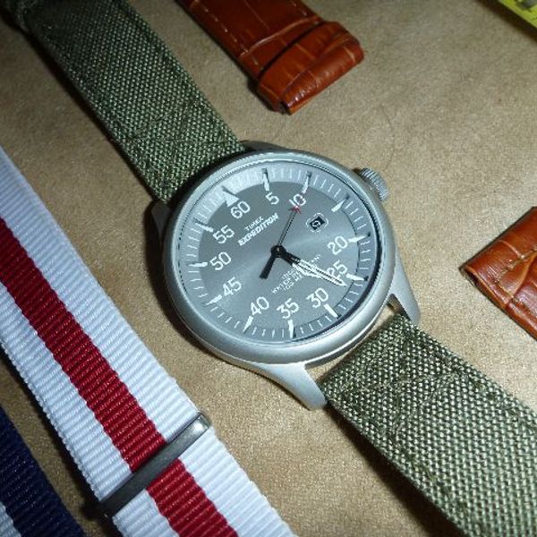SOLD: Timex Expedition Military Field Watch T498759J with cheap NATOs ...
