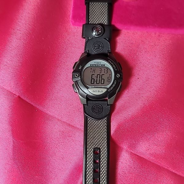 Timex Expedition Watch Mens42mm Black Digital Sport Outdoors Compass ...