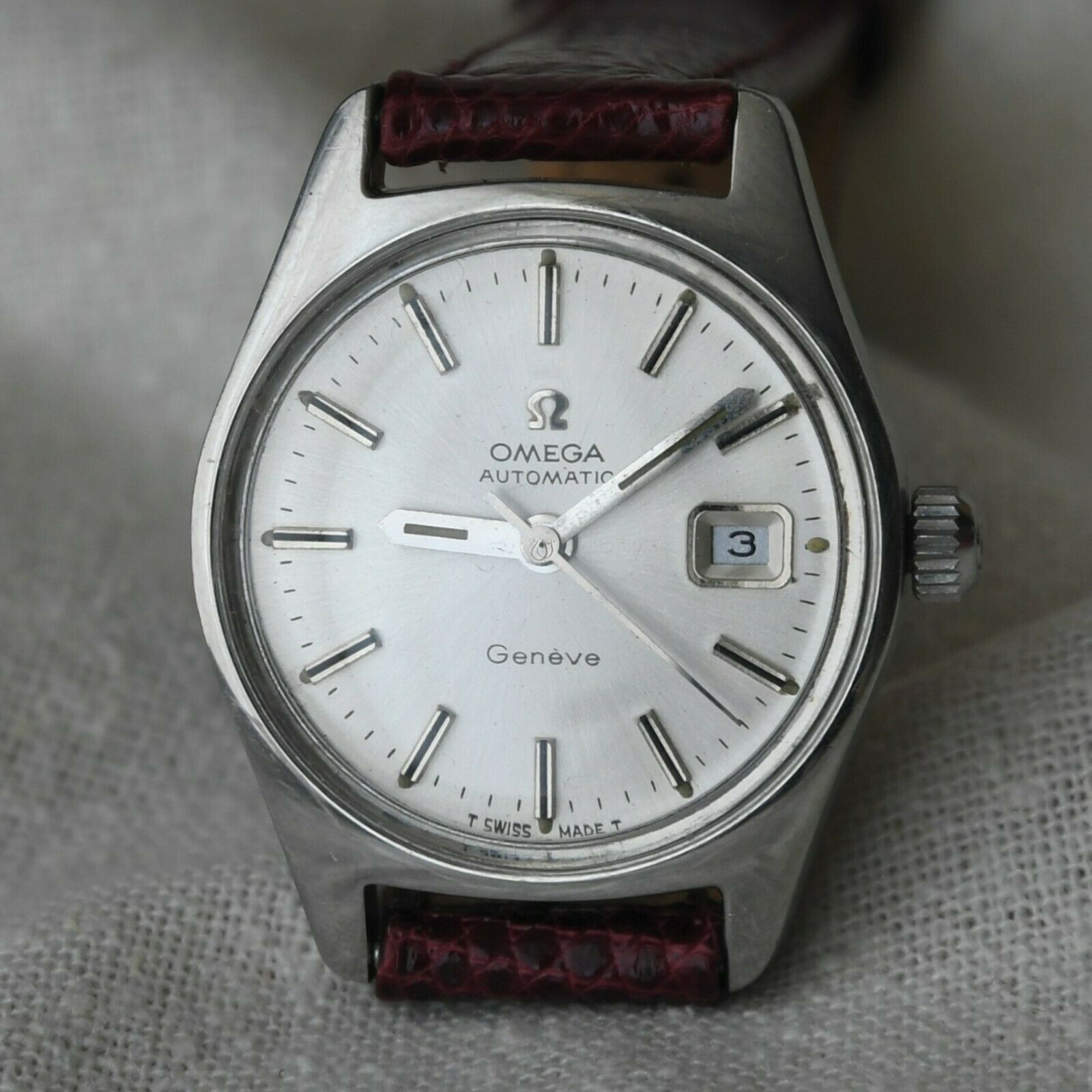 Vintage 1971 Omega Geneve Women's Watch Automatic Date 24J Cal 684 Ref ...