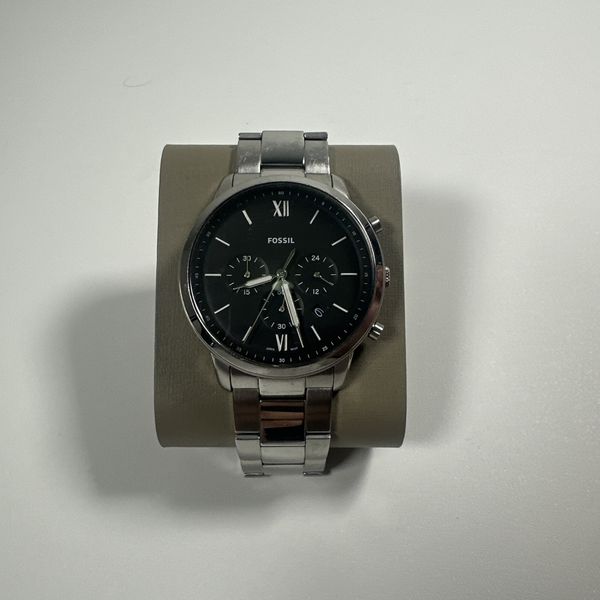 FOSSIL Neutra Chronograph Quartz Black Dial Watch FS5384 Needs Battery ...