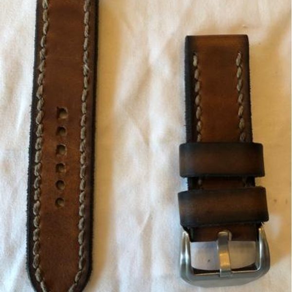N80 Horween Leather Strap by Dustin Ross 24mm | WatchCharts Marketplace