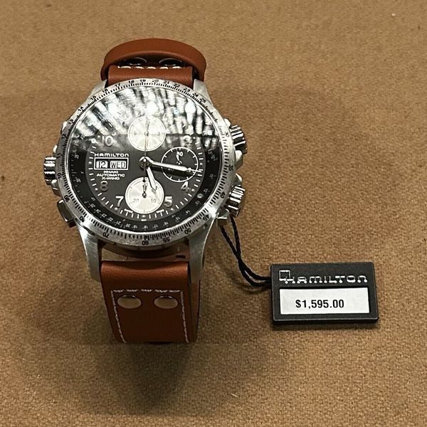 NOS Hamilton Khaki X-Wind (H77616533) Chronograph Watch | WatchCharts ...