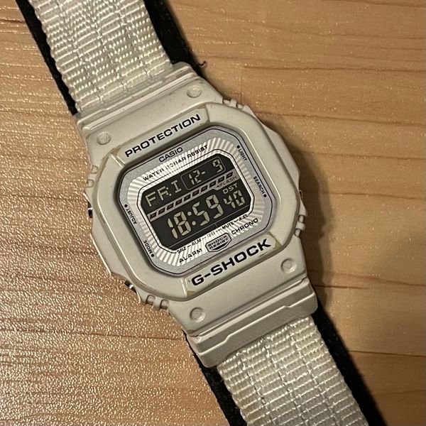 [WTS] Casio G-Shock GLS-5600V-7 G-LIDE White Fabric Band & Negative ...