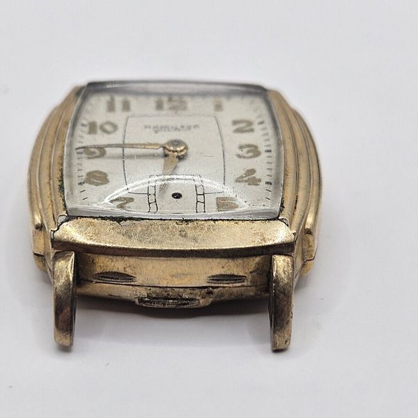 VINTAGE HAMILTON 1946 ALAN 10K ROLLED GOLD GF CASE WATCH MOVEMENT MEN ...