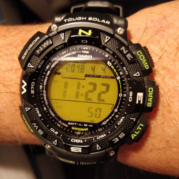 [WTS] Casio PAG240-1B Men's Pathfinder Triple Sensor Sunrise & Sunset ...