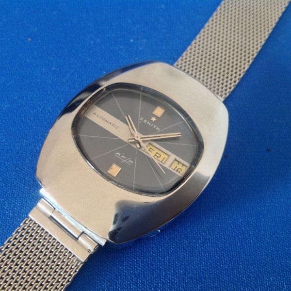 ZENITH AF/P AUTOMATIC VINTAGE 1960-70 1421 A791 SPACEMAN CAL. 405 DAY ...