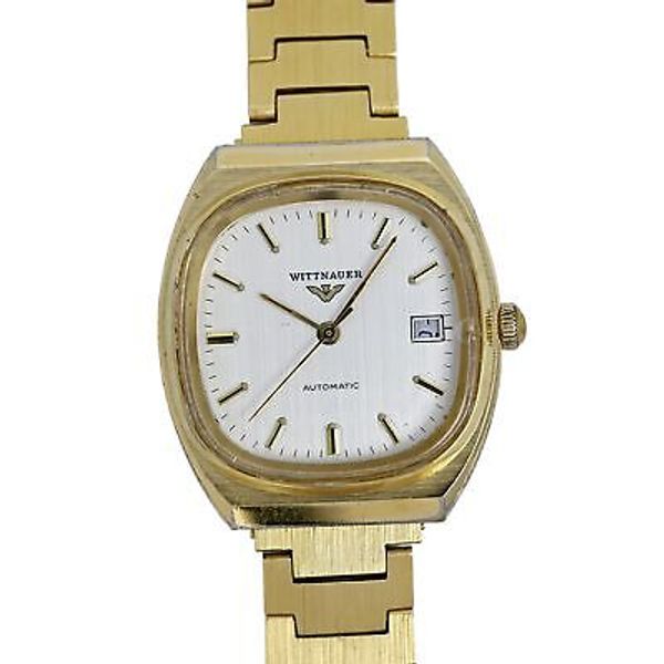 Wittnauer Vintage Men's 1970's Automatic Wrist Watch Gold Tone 36mm ...