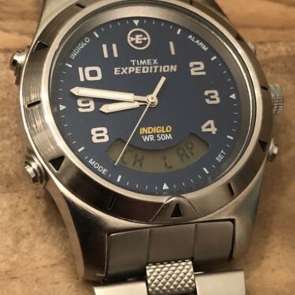 Timex Expedition Chronograph Digital Analog Indiglo Men's Watch ...