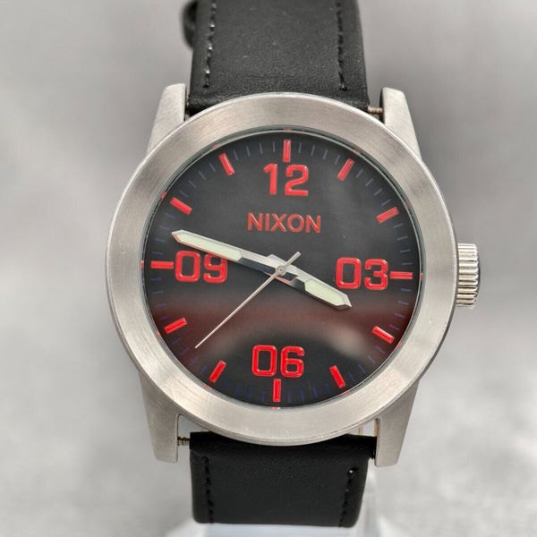 Rare Nixon The Private "In the Hotzone" Mens Quartz Watch, Black&Red ...