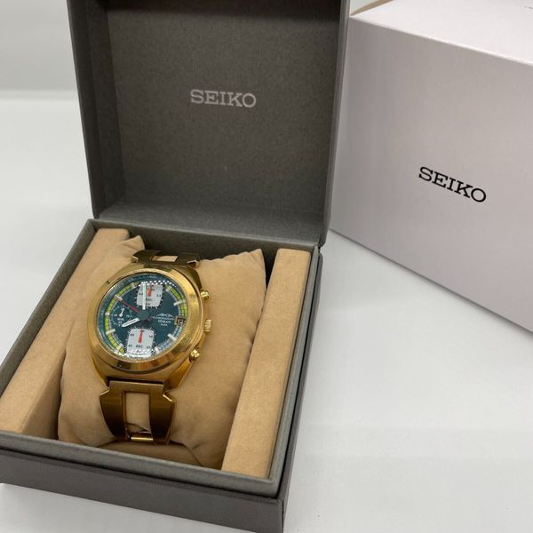 VTG Seiko ALBA AKA V657-6030 Quartz Gold Men's Chrono Watch Vintage JDM ...