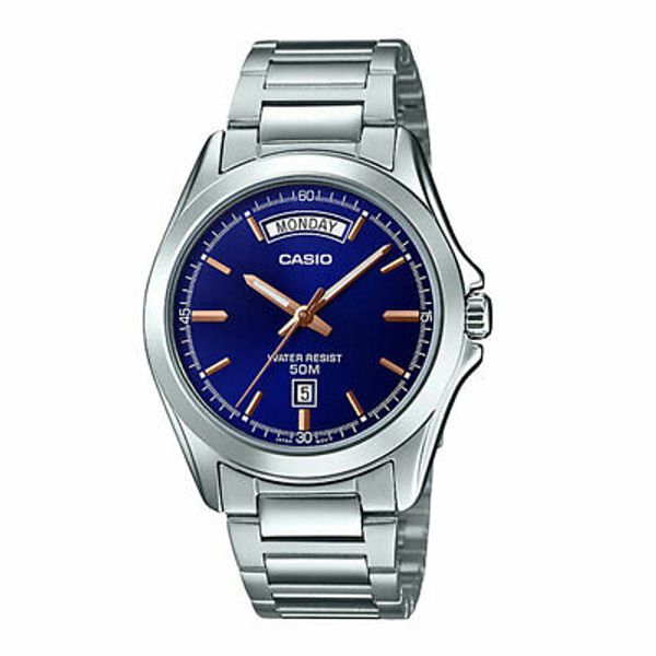 Casio Analog Business Standard Silver Mens MTP-1370D-2A | WatchCharts ...