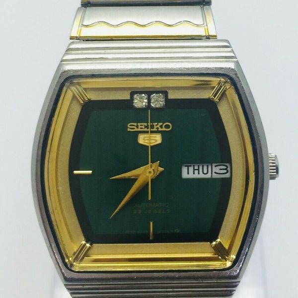 VINTAGE SEIKO 5 AUTOMATIC 6349-5520 A UNISEX WATCH | WatchCharts ...