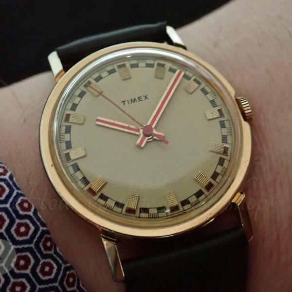 Mens vintage hand winding Timex MERCURY WATCH GB recently serviced 1974 ...