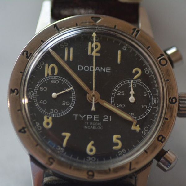 FS: Dodane Type 21 Vintage Chronograph, French Military History ...