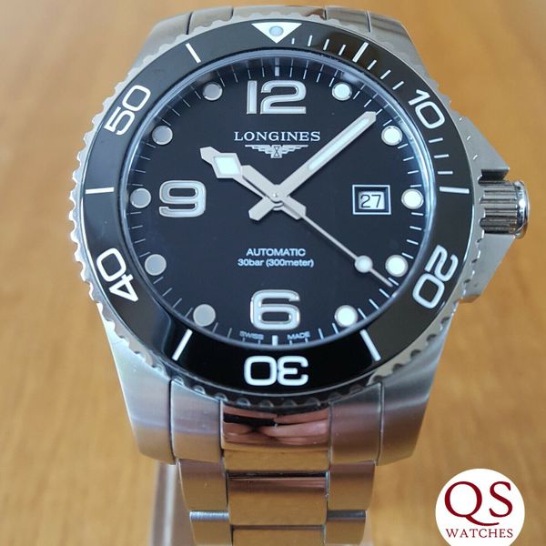 Longines Hydroconquest ceramic bezel automatic watch - box, papers ...