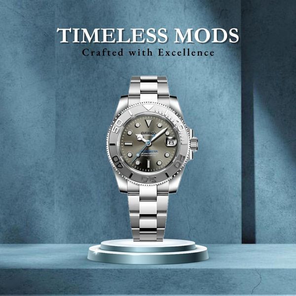 SEIKO MOD YACHTMASTER GREY | WatchCharts Marketplace