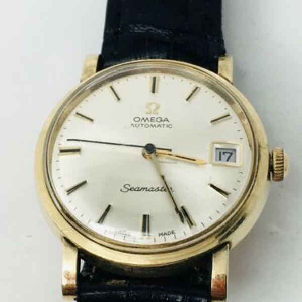 Omega 1971 Seamaster Cal. 563 Automatic Date Watch KM6323 118608 10k ...