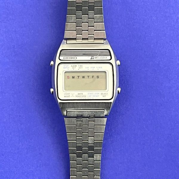 Seiko A169-5010 Melodia LCD, LC, Digital Watch. Vintage (1979) NOT ...