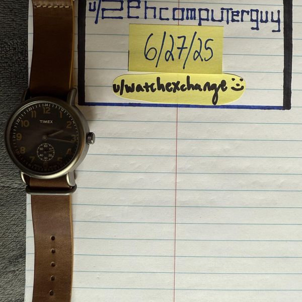 [WTS] Timex Weekender 40 mm Small Seconds | WatchCharts Marketplace