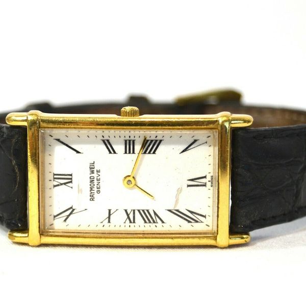 RAYMOND WEIL TANK 5742 MEN'S WATCH 18k Gold Electroplated | WatchCharts ...