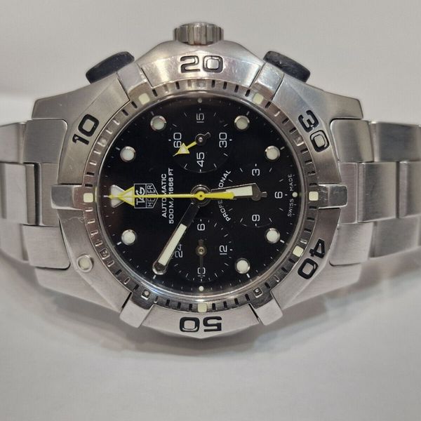 TAG Heuer Aquagraph 500m chronograph automatic all steel CN211A [SP_557 ...