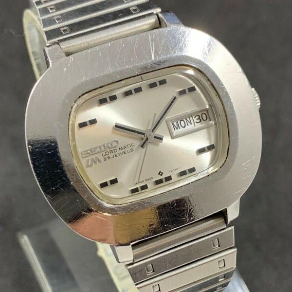 Rare Unusual Seiko Lord Matic 5606-5010 DayDate Vintage Automatic Mens ...