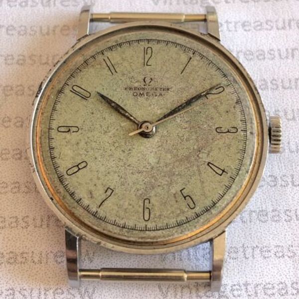 VINTAGE RARE OMEGA CHRONOMETER CAL 30T2 SCRG REF 2365 YEAR 1944-45 ...