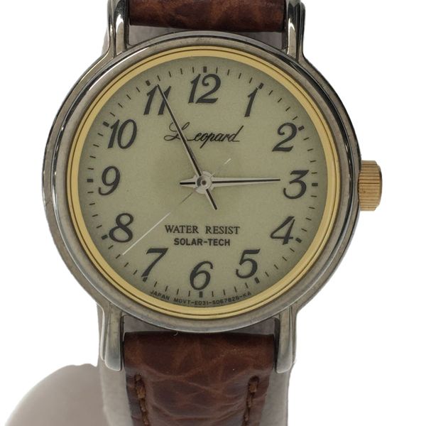 [Used] CITIZEN Leopard Solar Watch / Analog / Leather / IVO / BRW ...