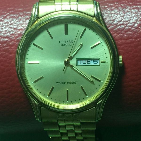 Citizen Men's Quartz Watch 6100-S38222 Day/Date With New Battery Keeps ...