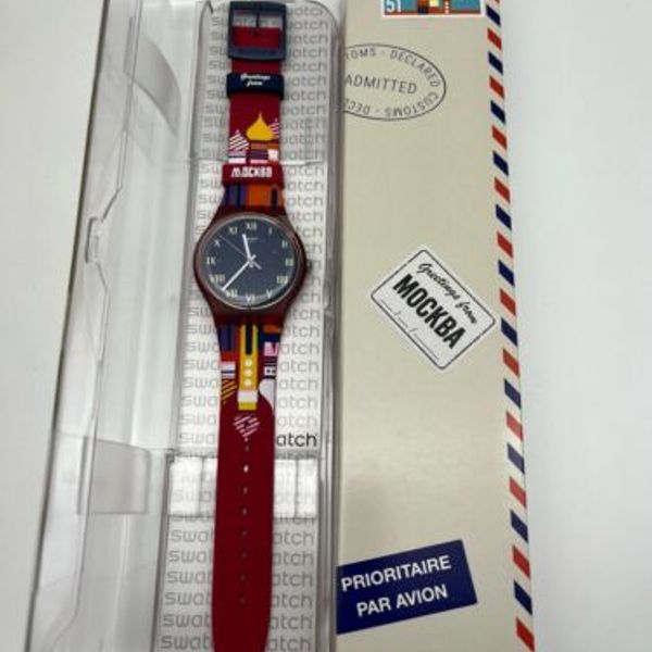 SWATCH SUOZ262 Destination Greetings from Moscow New Unworn ...