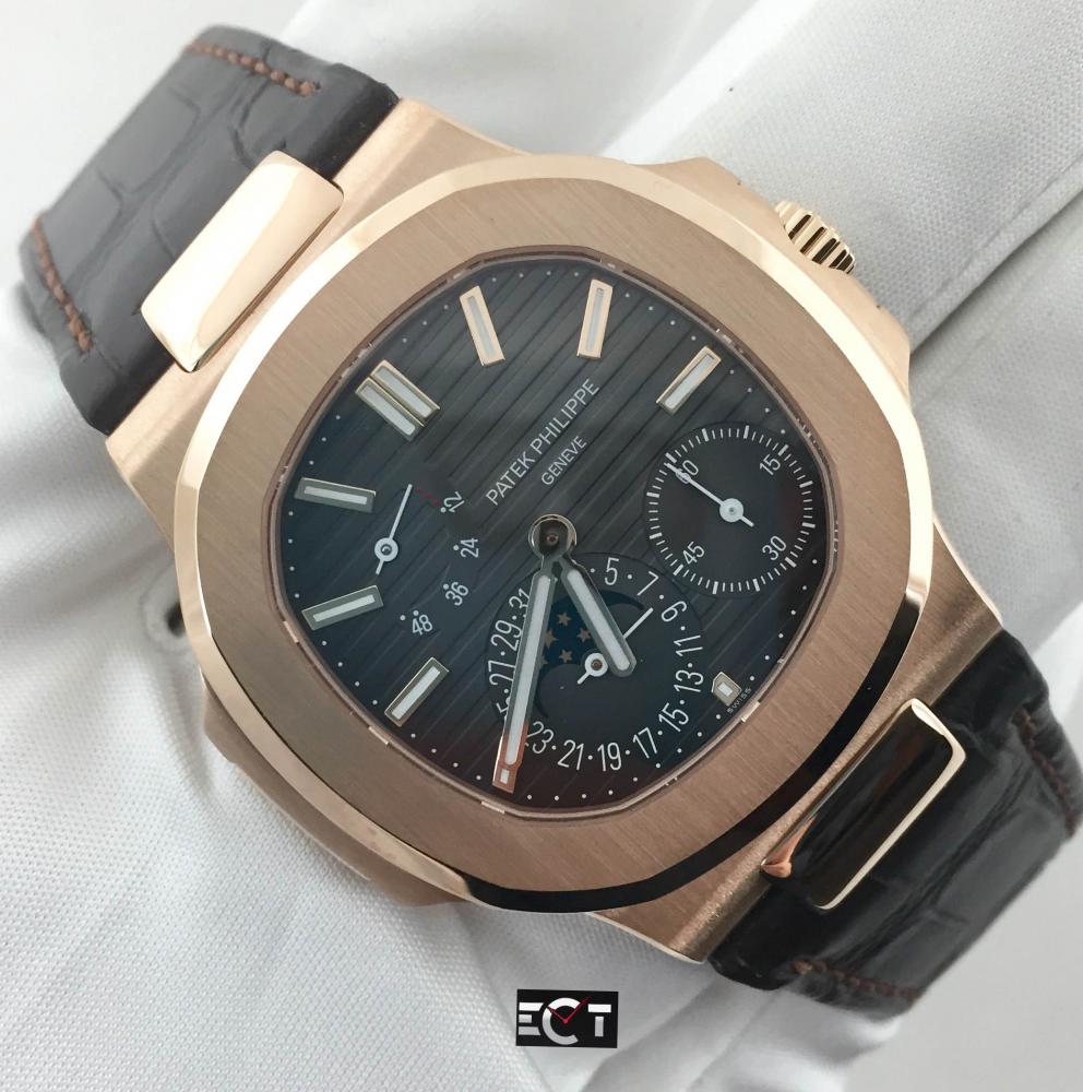 FS:Patek Philippe 5712R Nautilus Rose Gold Power Reserve Moonphase ...