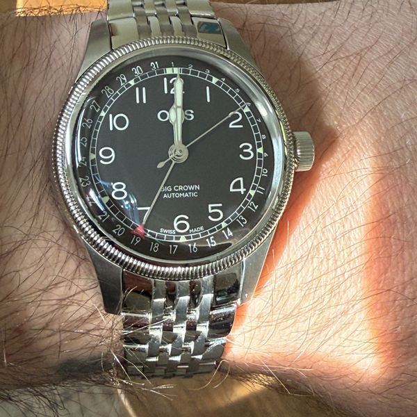 Oris Big Crown Pointer Date 36mm Black Dial | WatchCharts Marketplace