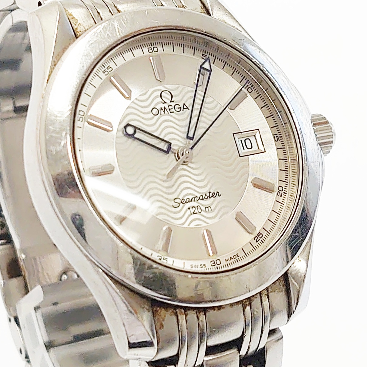 [Used] OMEGA 2511.31 Seamaster 120m SS Silver Dial Date Quartz Men's ...