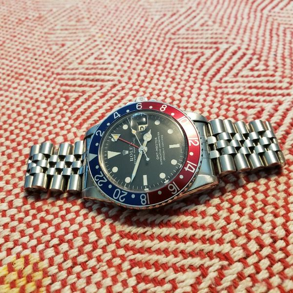 1675 Rolex GMT Pepsi Dial Vintage Mens Steel 1960s Watch 1965 ...