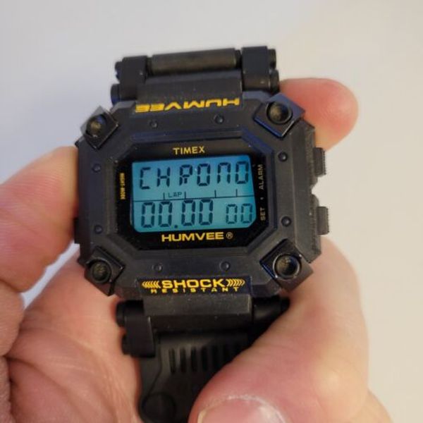 Timex Humvee Digital Men's Watch Shock Resistant American Military ...