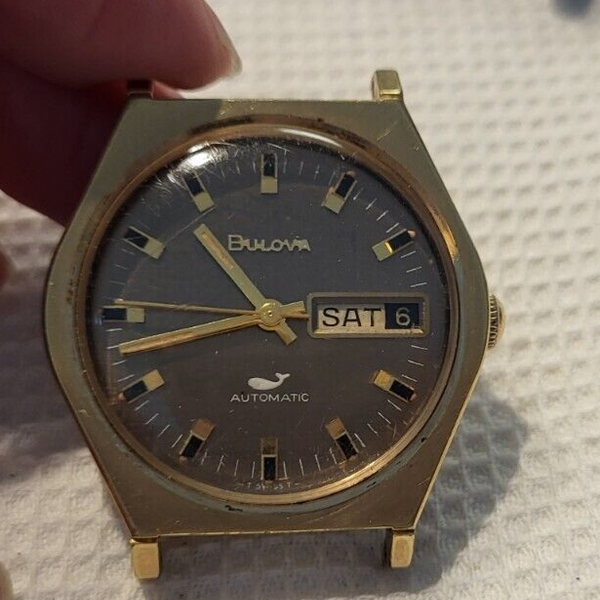 Vintage 1972 Bulova Auto Sea King Mans 17j Whale Watch Parts-Repair 11ANACB | WatchCharts ...