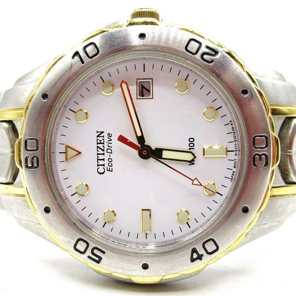 Citizen Eco-Drive N-E111-S101439-KA Stainless Steel Watch RUNS HS557 ...