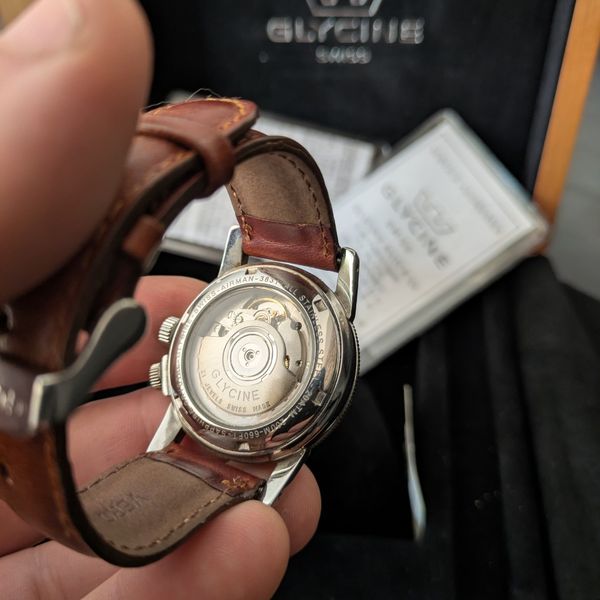 Glycine Airman Automatic Watch Vintage World Timer 2893-2 | WatchCharts ...