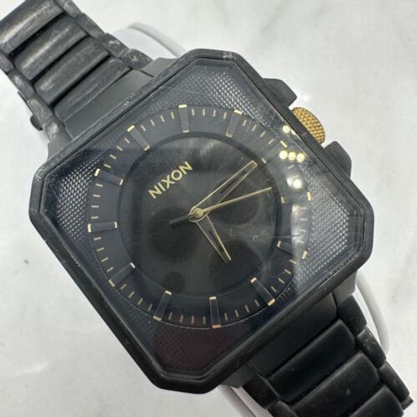Nixon Black Watch Jump, The Platform, Black Gold, Scratched, Broken ...