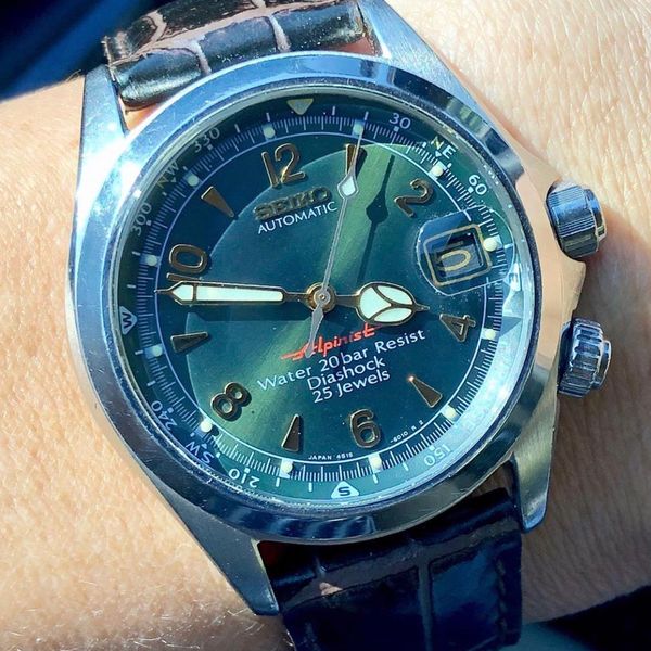 Seiko RED Alpinist Green Dial 4S15-6000 SCVF009 | WatchCharts
