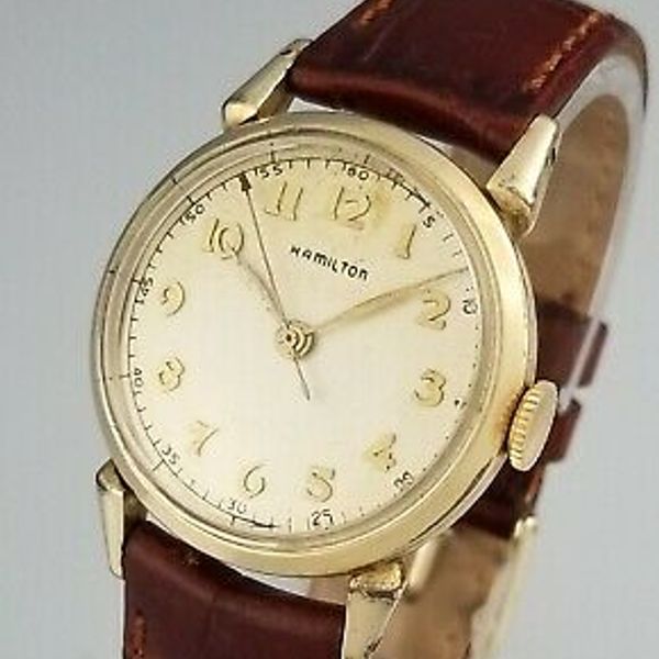 VINTAGE HAMILTON 748 SECOMETER B MENS WRIST WATCH – RUNS GOOD - $.01 NR ...