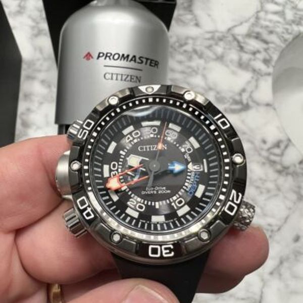 Citizen Promaster Aqualand BN2029-01E Black Dial Men's Watch Sapphire ...