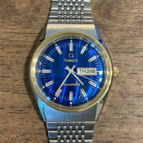 Timex Q Falcon Eye Reissue Blue DIal Stainless Steel 38mm TW2T80800 ...